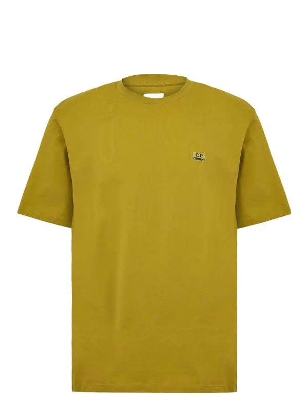 C.P. COMPANY Logo Crew Neck T-shirt - Brown