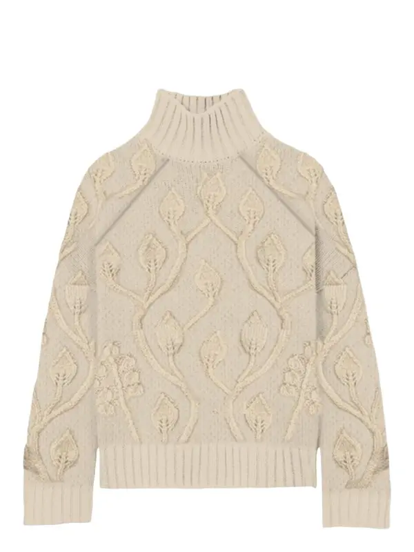 MC2 SAINT BARTH Alais High-neck Jumper - Nude