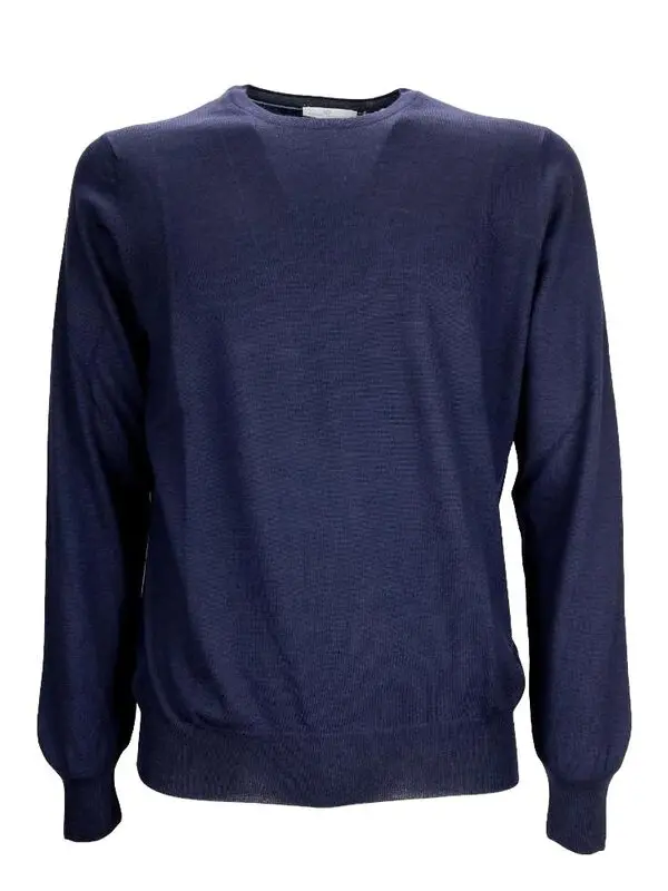 GRAN SASSO Crewneck Knitted Jumper - Blue