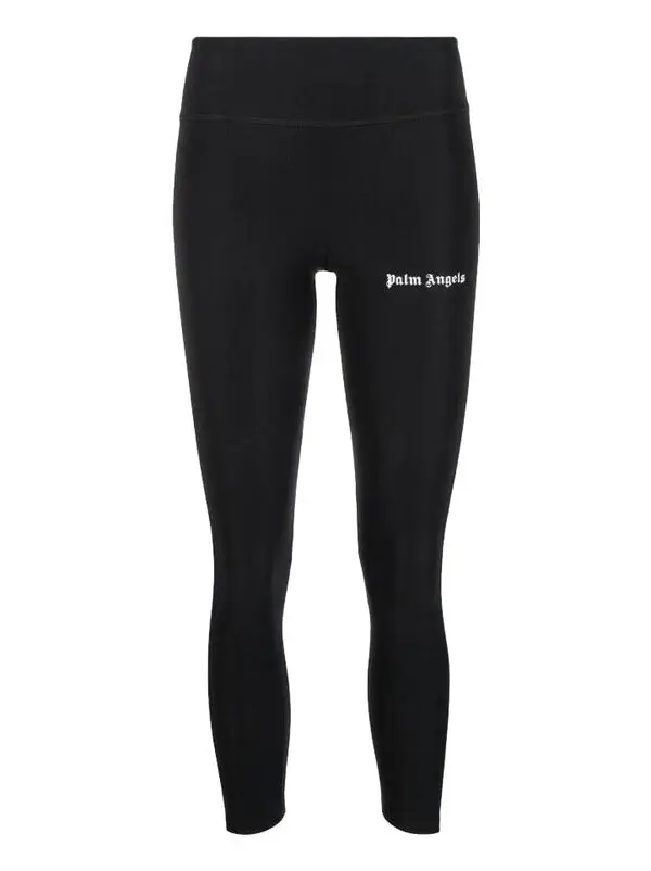 Palm Angels Side-stripe Leggings - Black