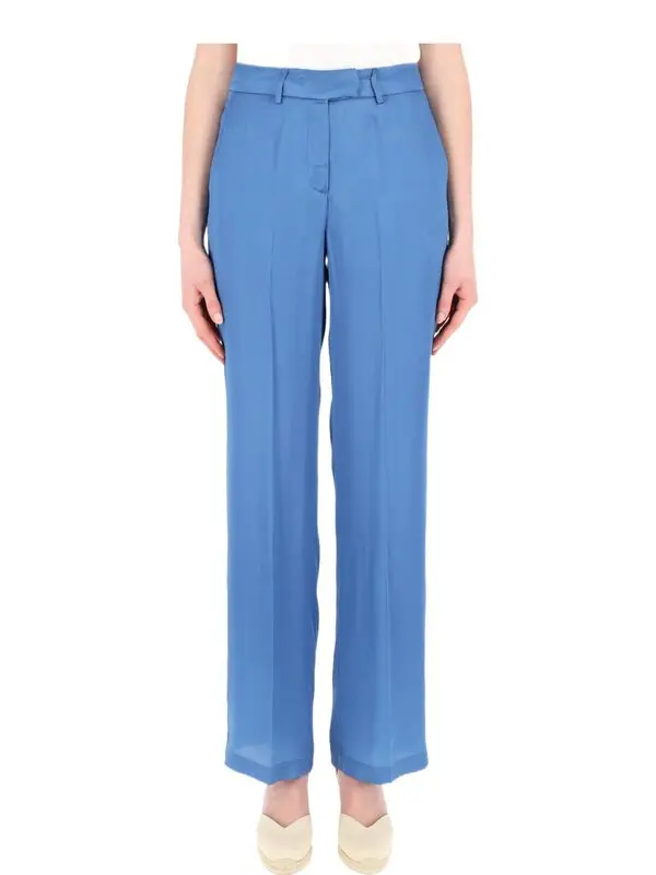 SEMICOUTURE Tailored Wide-leg Pants - Blue