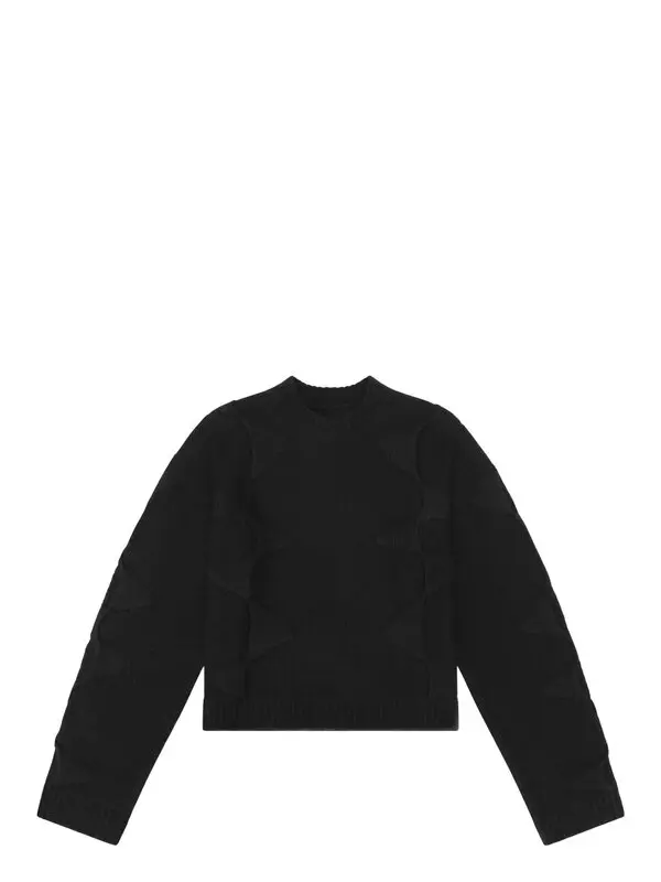 HELIOT EMIL Spiral-knit Cropped Jumper - Black