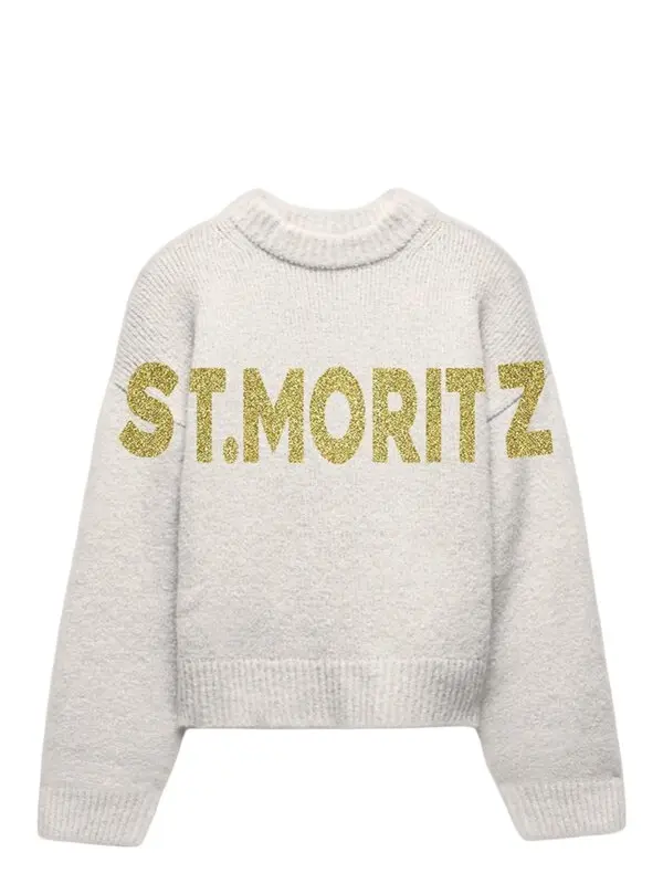 MC2 SAINT BARTH St. Moritz" Graphic Knit Sweater - White