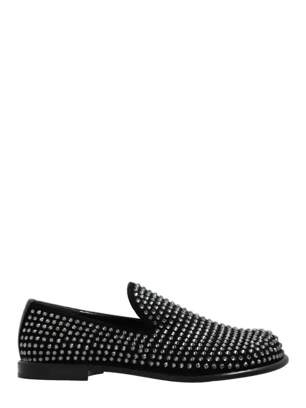 J.W.ANDERSON Crystal-embellished Loafers - Black