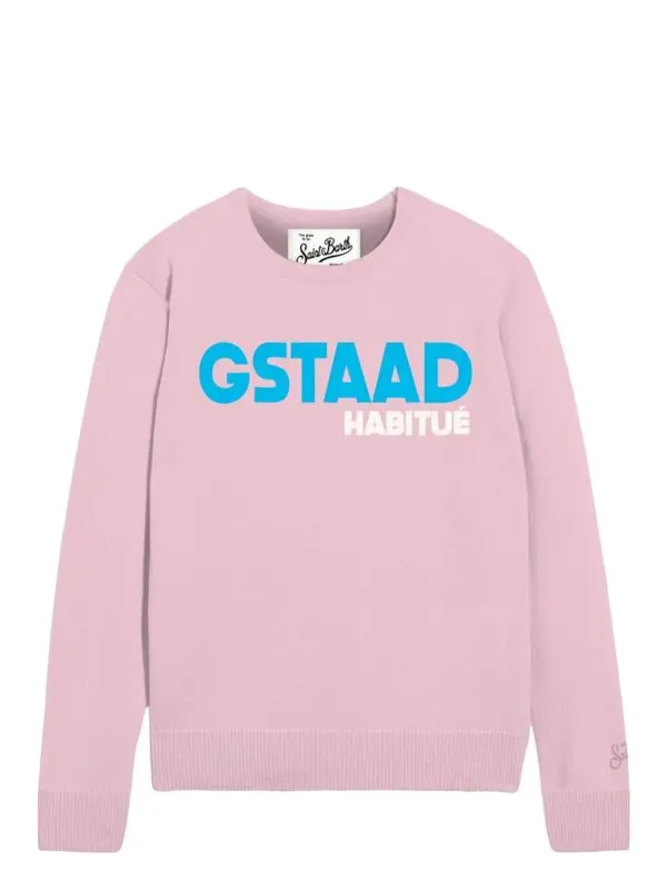 MC2 SAINT BARTH Crew Neck Long Sleeve Pullover - Pink