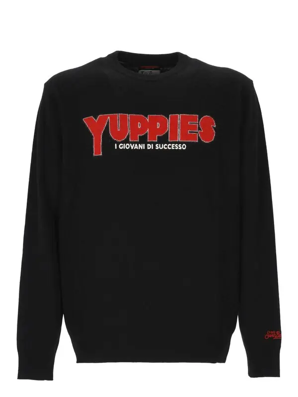 MC2 SAINT BARTH Long Sleeve Sweater - Black