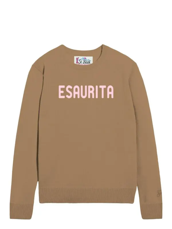 MC2 SAINT BARTH Long Sleeve Crewneck Sweater - Beige