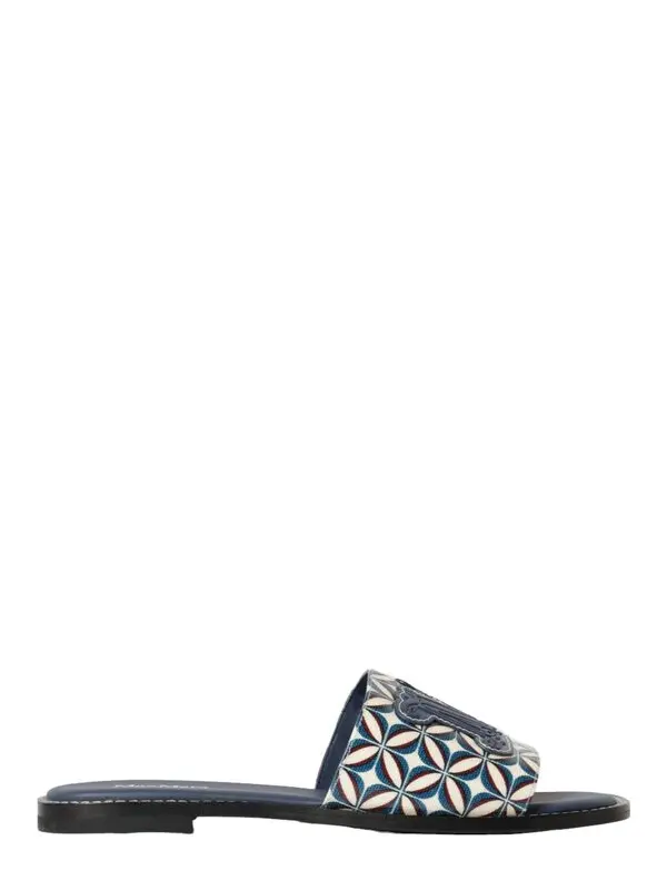 Max Mara Dovere Patterned Flat Sandals - Black