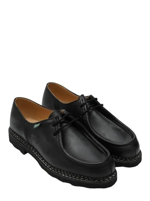 Paraboot Logo Casual Lace Up Shoes - Black