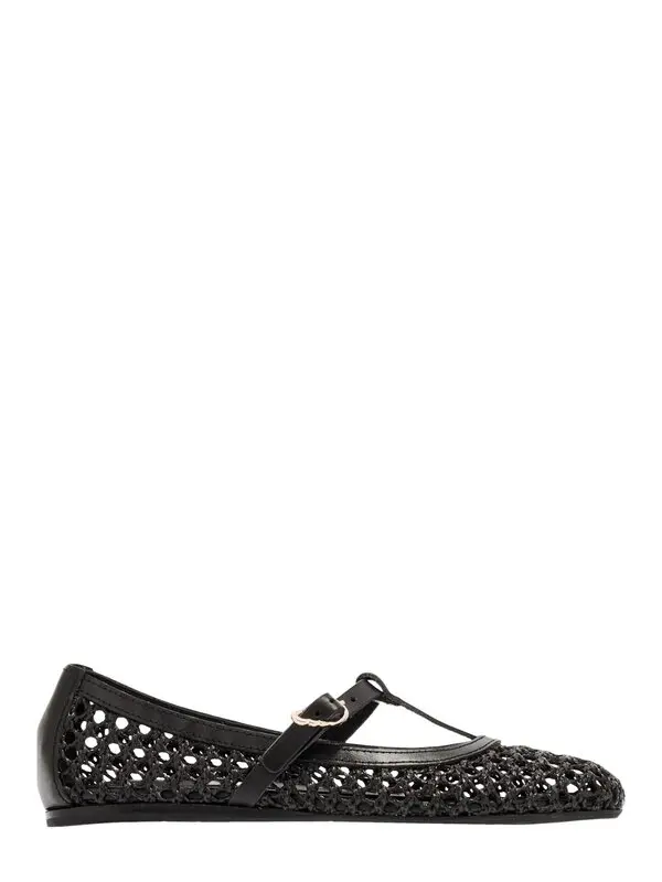 ANCIENT GREEK SANDALS Aerati Flat Mary Jane - Black