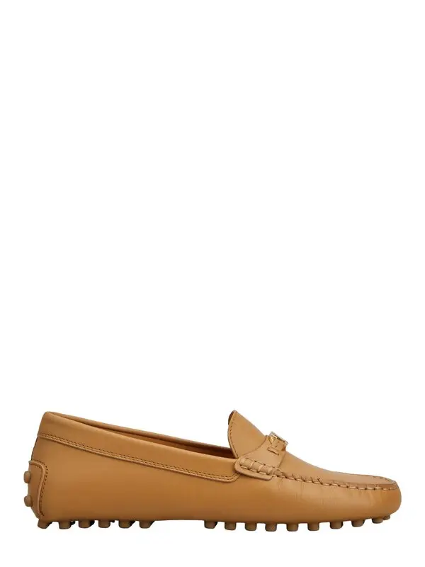 TOD'S Round Toe Loafers - Brown