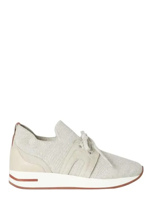 Loro Piana 360 Lp Flexy Walk Flat Low-cut Wool Casual Sneakers - White