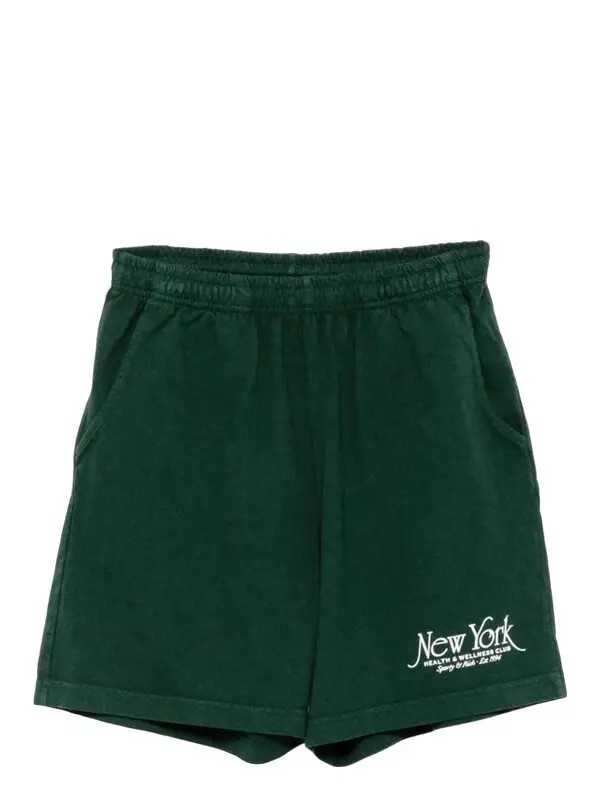 SPORTY  RICH Sporty & Rich New York Gym Shorts - Green