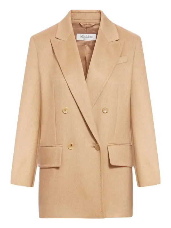 Max Mara Double-breasted Blazer - Camel