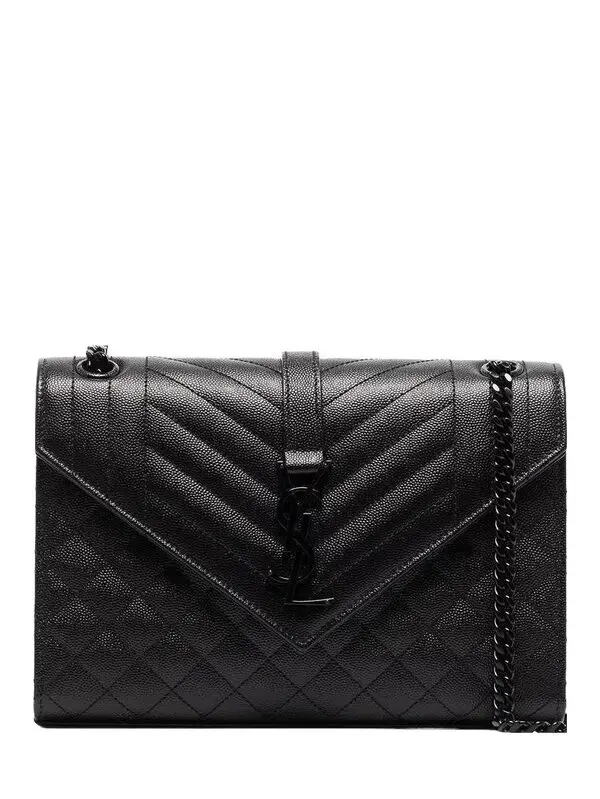 Saint Laurent Medium Envelope Shoulder Bag - Black