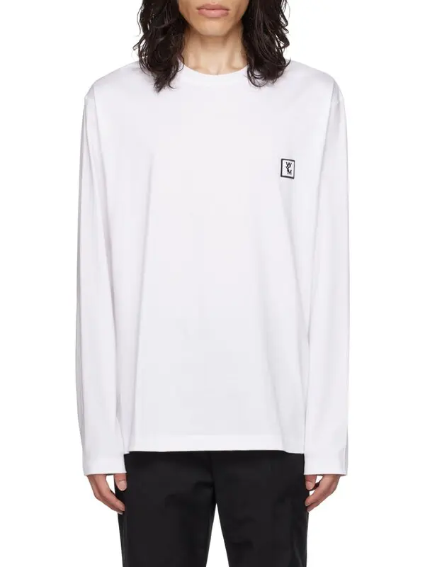 WOOYOUNGMI Embossed Long-sleeved T-shirt - White