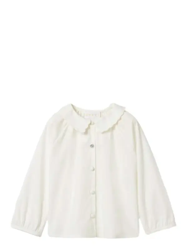 Gucci Baby Cotton Shirt - White