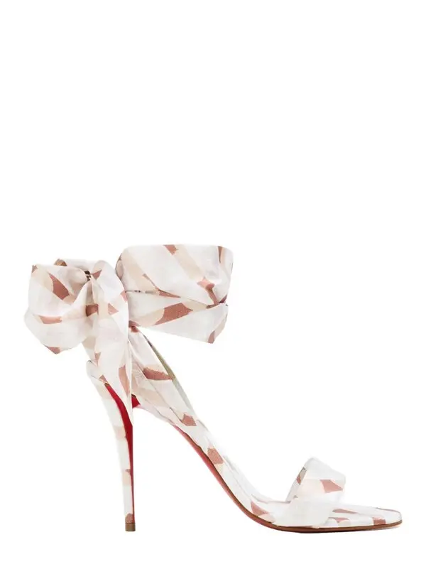 CHRISTIAN LOUBOUTIN Miss Z Sandal Du Desert High Heel Sandals - White