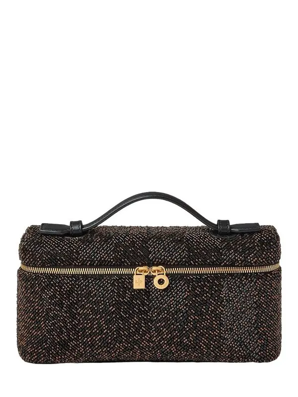 Loro Piana Extra Pocket L19 Shoulder Bag - Black/gold