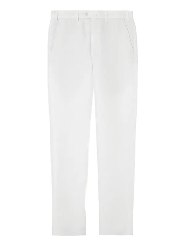 Loro Piana Tailored Linen Trousers - White