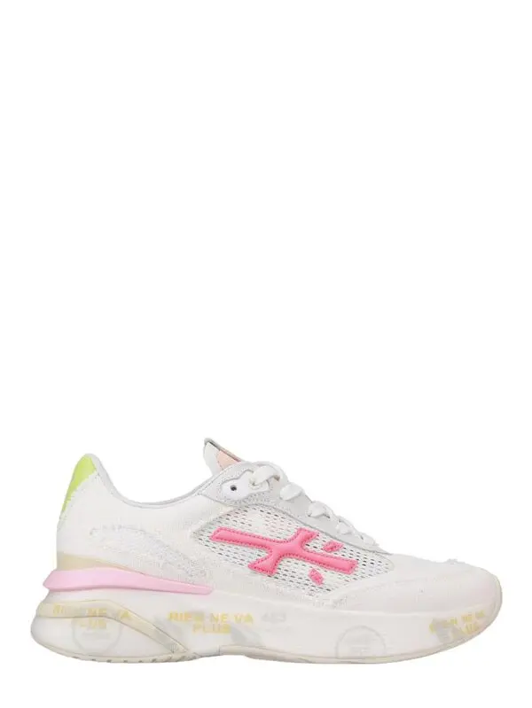 Premiata Round Toe Lace-up Sneakers - Pink