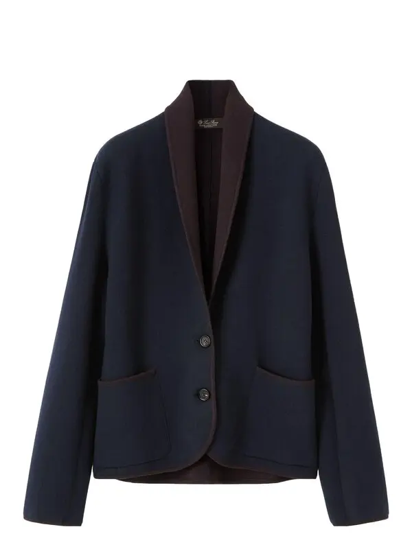 Loro Piana Wool Blend Casual Jacket - Black
