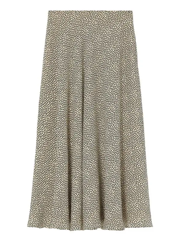 Loro Piana Erika Printed Midi Skirt - Nude