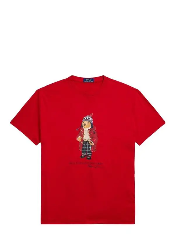 Ralph Lauren Polo Classic Fit Polo Bear Jersey T-shirt - Red