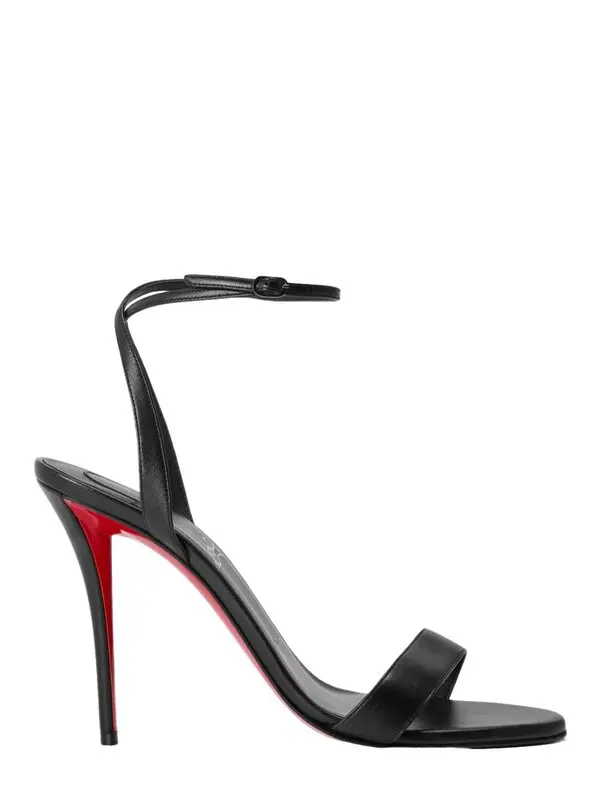 CHRISTIAN LOUBOUTIN Logo Heel Sandals - Black