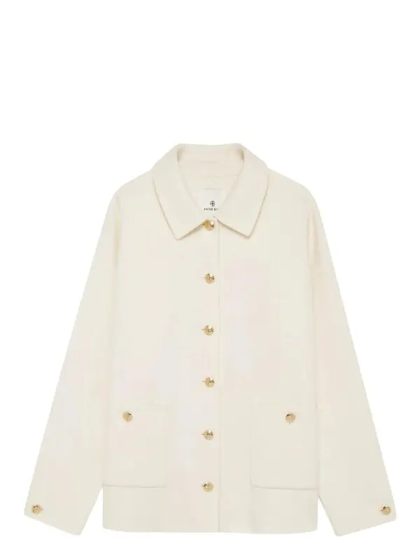 ANINE BING Luca Single Breasted Jacket - White