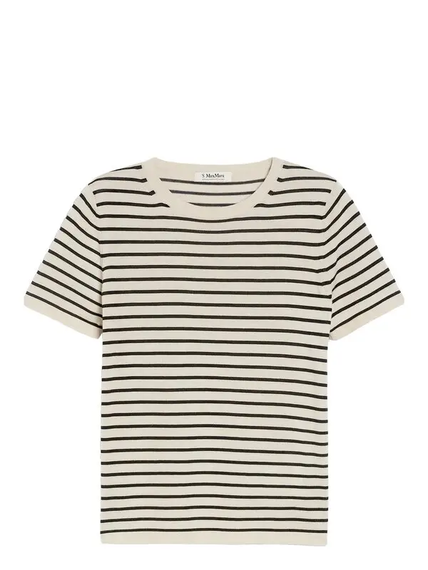 Max Mara Egidio Striped Crewneck T-shirt - Virgin Wool