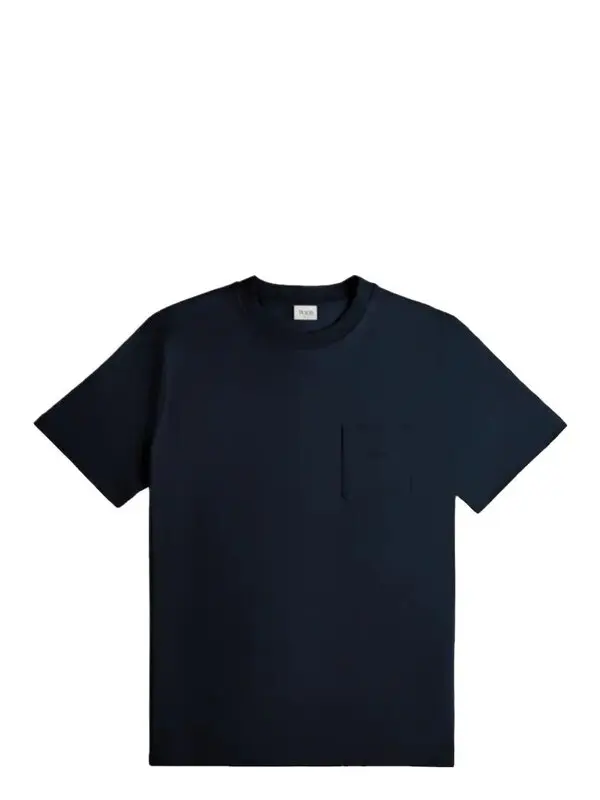 TOD'S Logo Embroidered Crewneck Jersey T-shirt - Blue