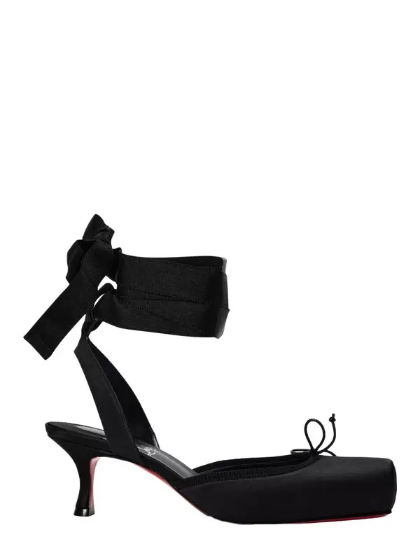 CHRISTIAN LOUBOUTIN Chr Cassia Lace-up Platform Heels - Black