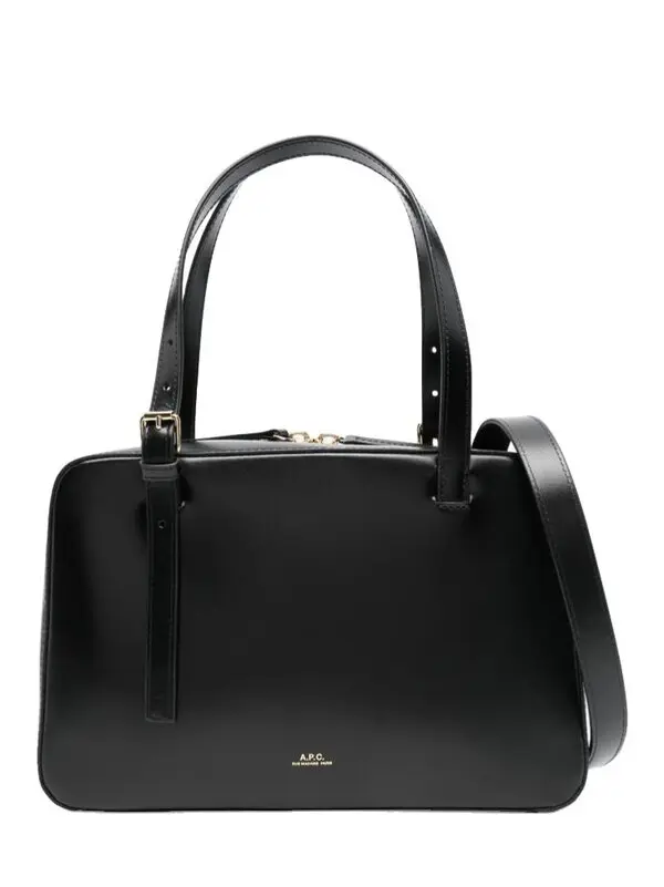 A.p.c. Virginie" Logo Printed Crossbody Bag - Black