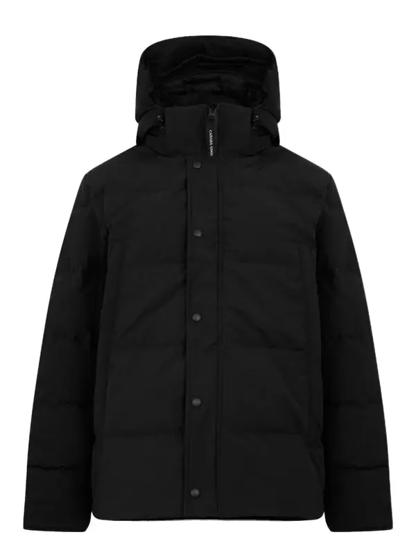 Canada Goose Logo Patch Down Parka Jacket - Black
