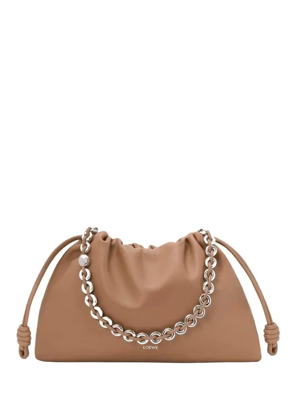 Loewe Large Flamenco Bag In Nappa Lambskin - Mocha