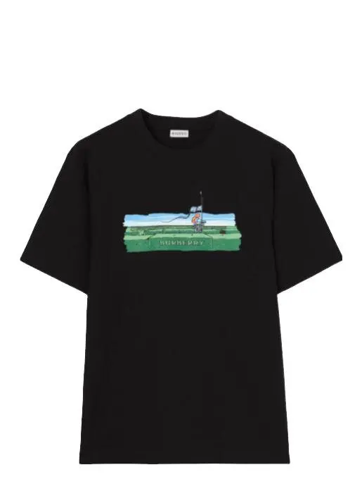 Burberry Maze Cotton T-shirt - Black
