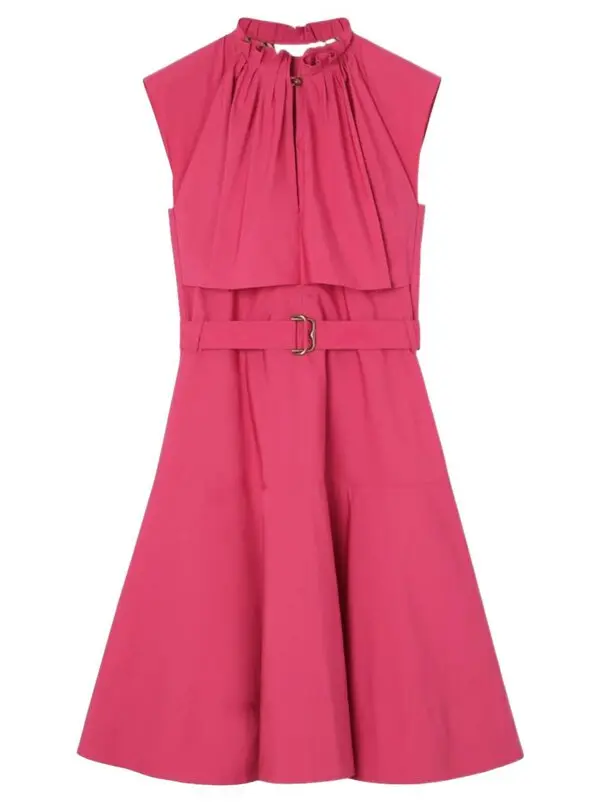 Burberry Cotton Poplin Dress - Red