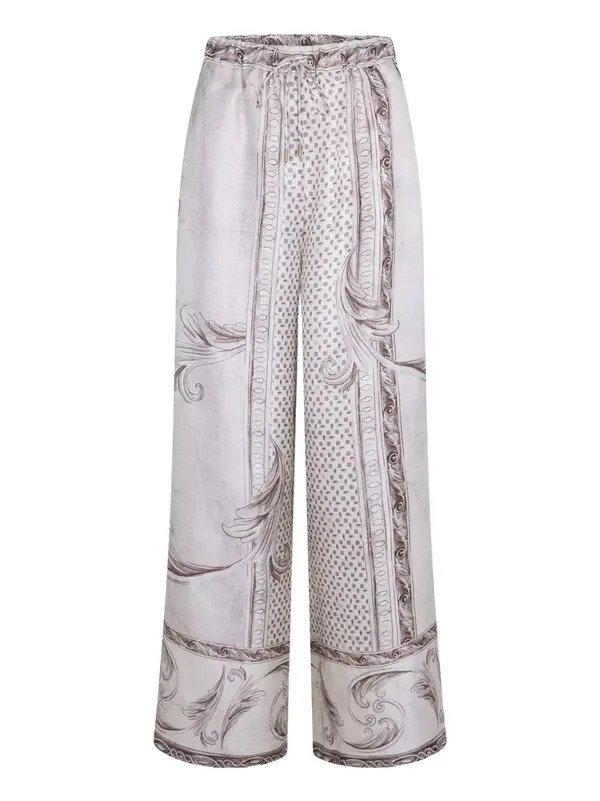 Max Mara Palazzo Trousers - White