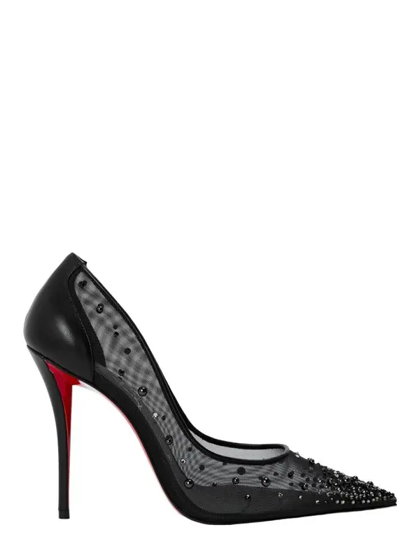 CHRISTIAN LOUBOUTIN Embellished Pointed Toe Stilettos - Black