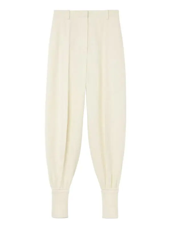 Loro Piana Mid-rise Bouclé Trousers - White