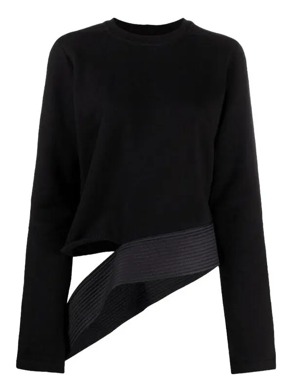 Rick Owens Asymmetrical Cut-out Top - Black