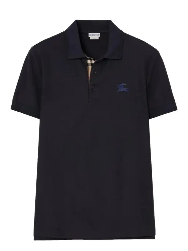 Burberry Cotton Polo Shirt - Iris Purple