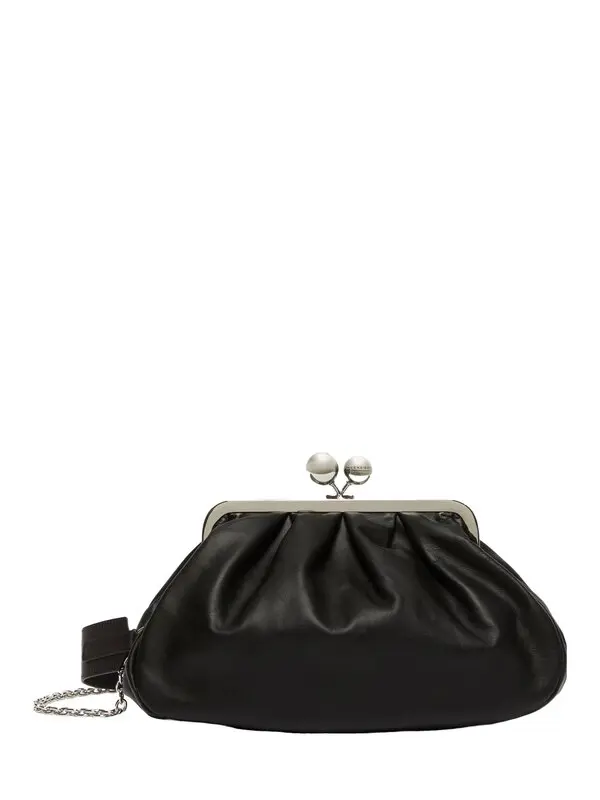 Max Mara Cubico Medium Clutch Bag - Black