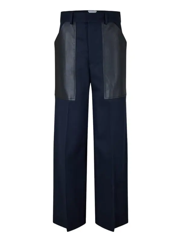 Bottega Veneta Pocket Detail Tailored Trousers - Blue