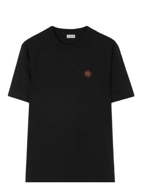 Burberry Logo Cotton T-shirt - Black