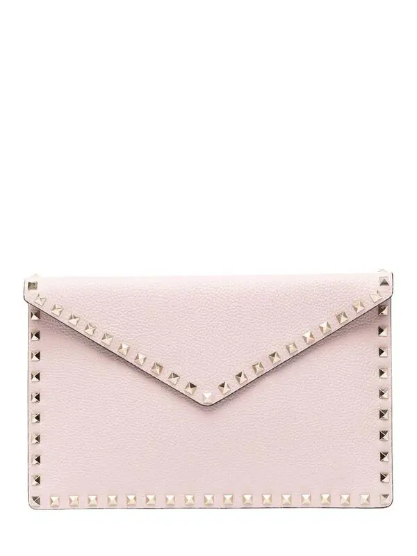 Valentino Garavani Rockstud Embellished Clutch - Pink