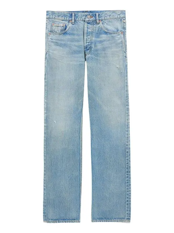 Saint Laurent Loose-fit Mid-rise Jeans - Blue
