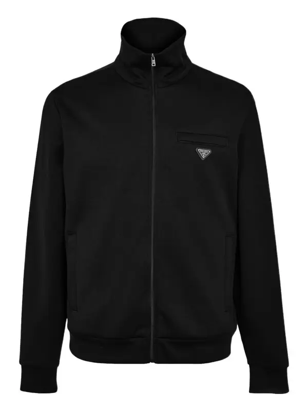 Prada Logo Zip Jacket - Black