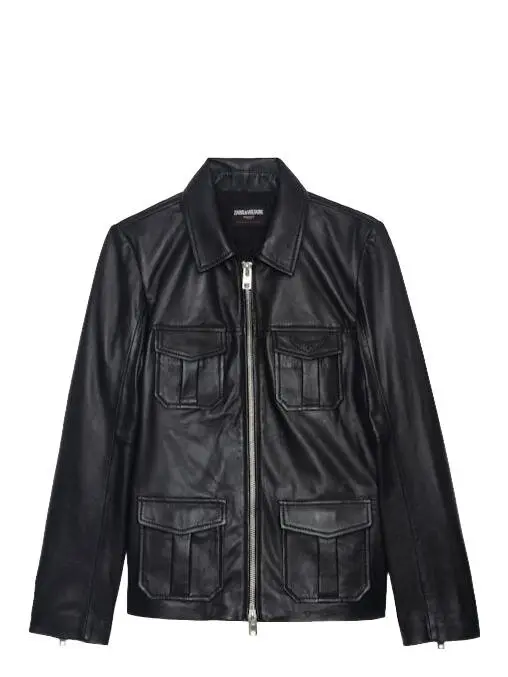 Zadig&Voltaire Lienna Leather Jacket - Black